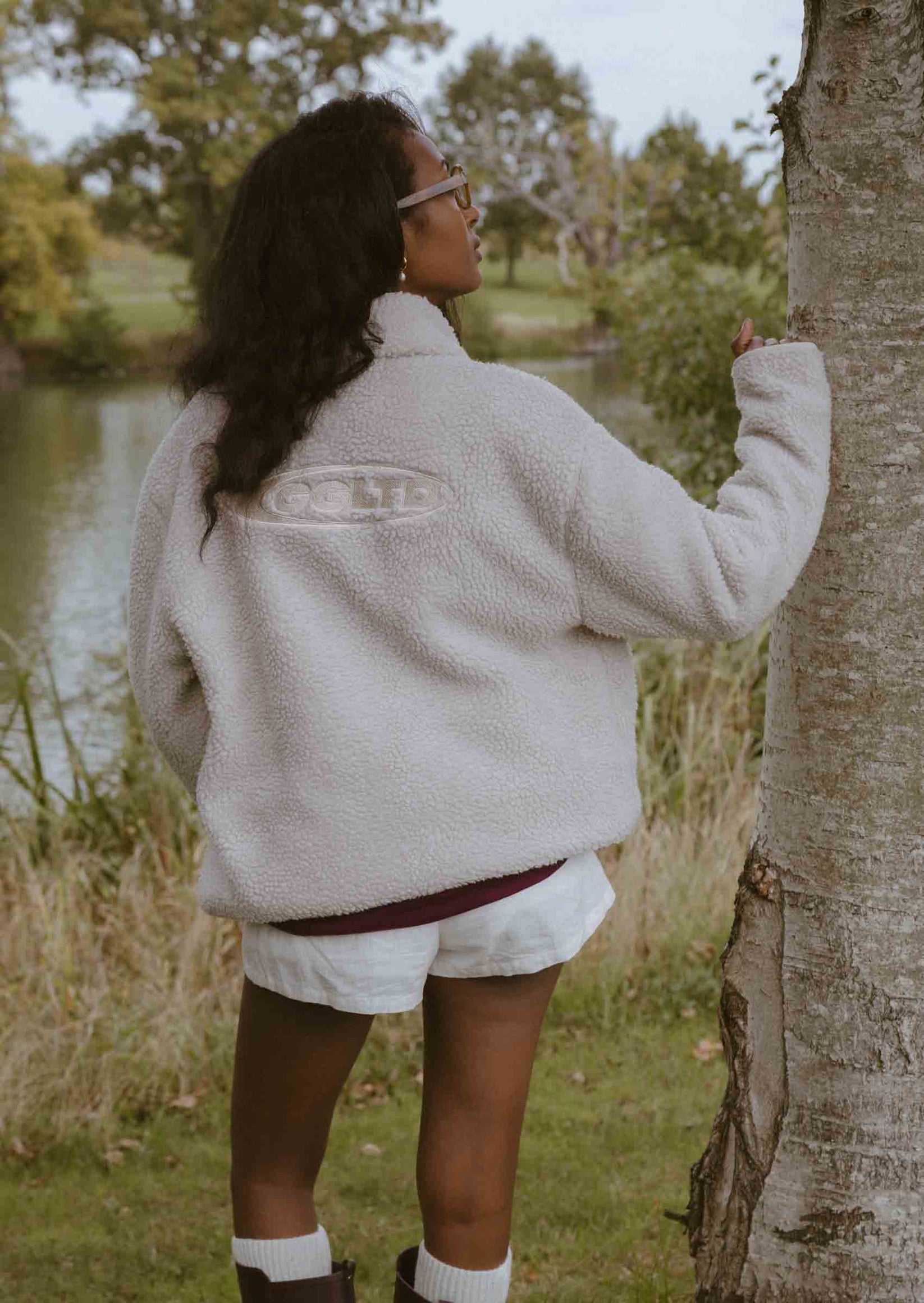 Unisex Goose League Sherpa Fleece Jacket - Sand – Goose & Gander