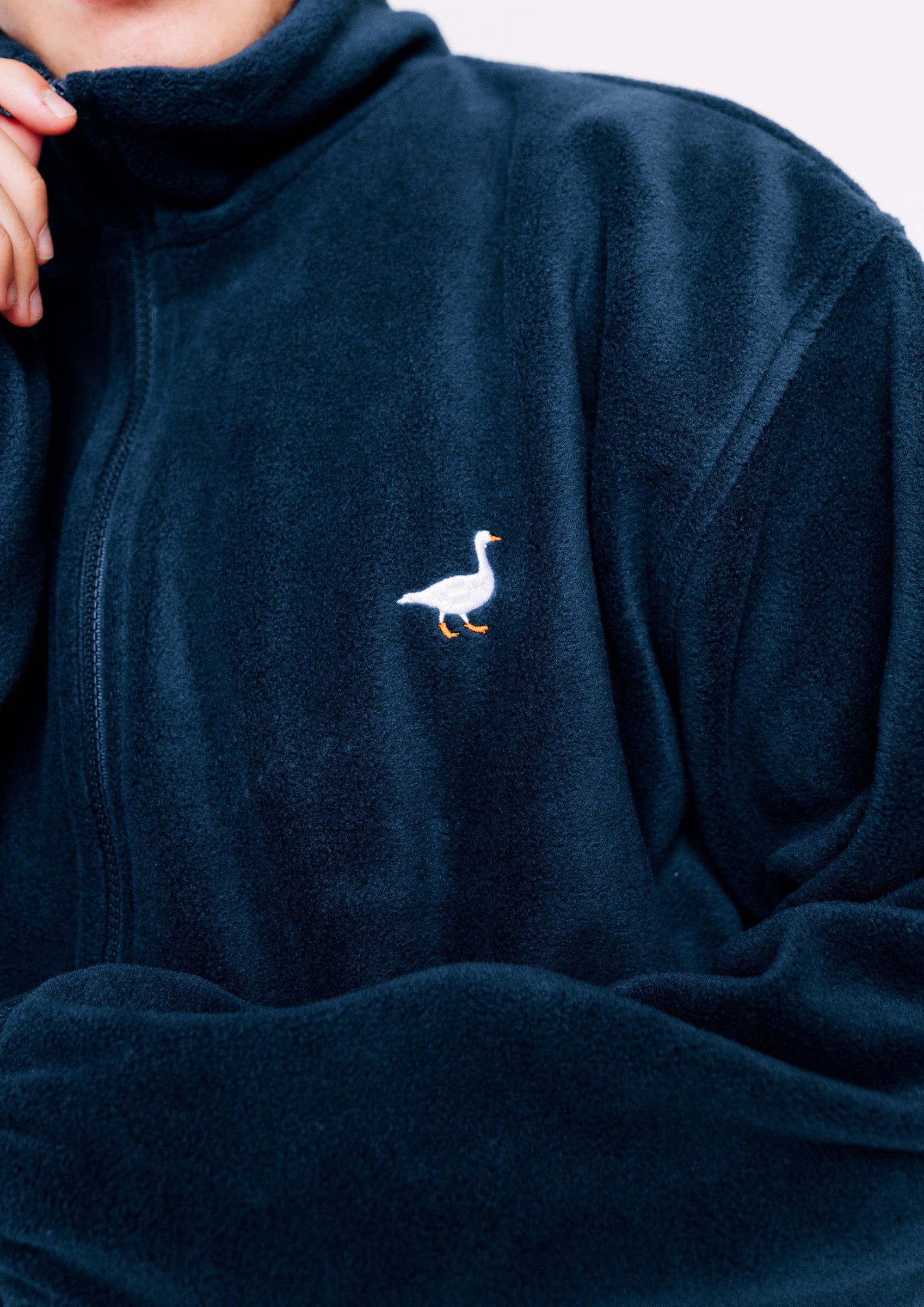 Unisex Navy Blue Full Zip Goose Fleece Goose and Gander – Goose & Gander