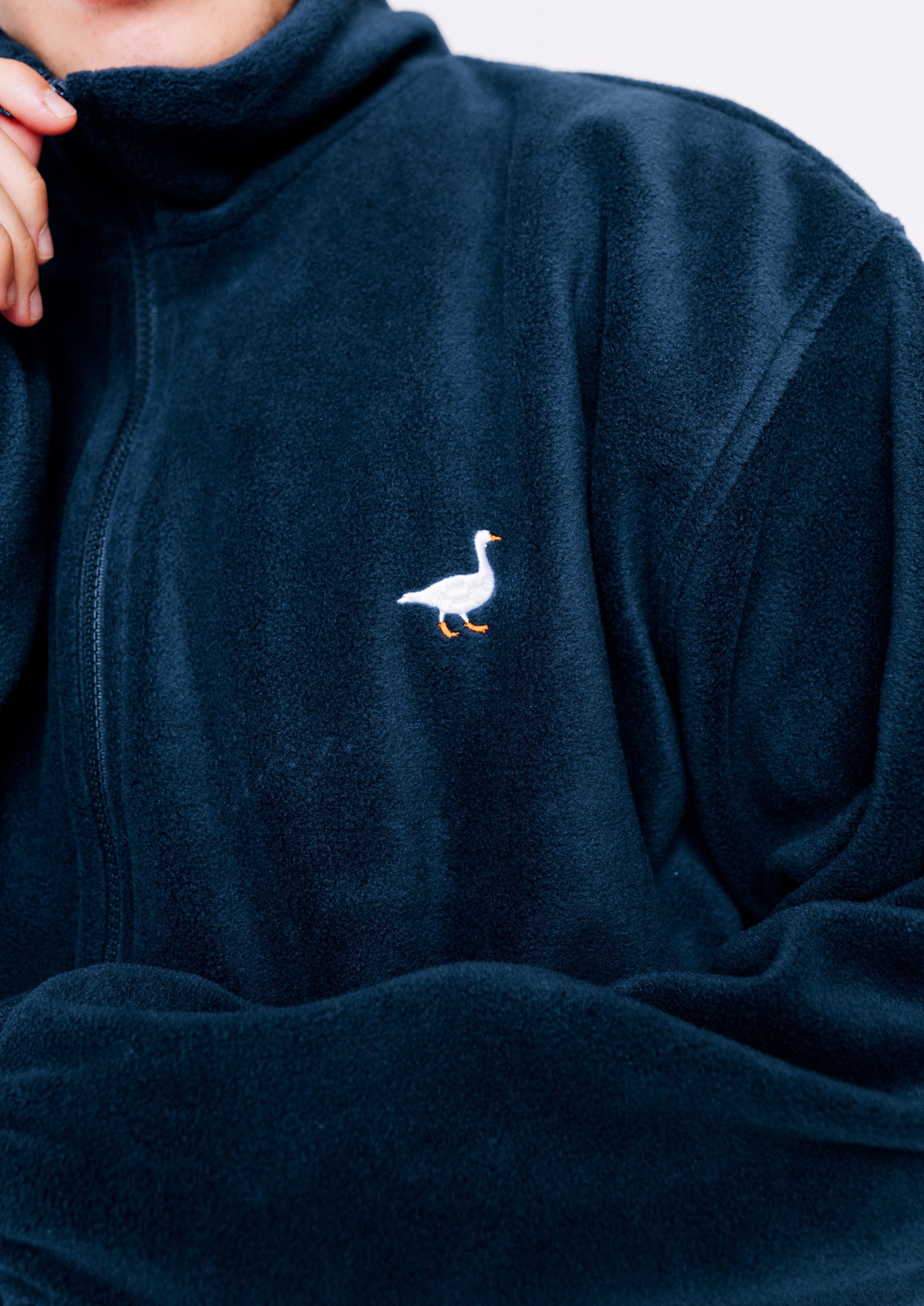 Unisex Navy Blue Full Zip Goose Fleece Goose and Gander – Goose & Gander