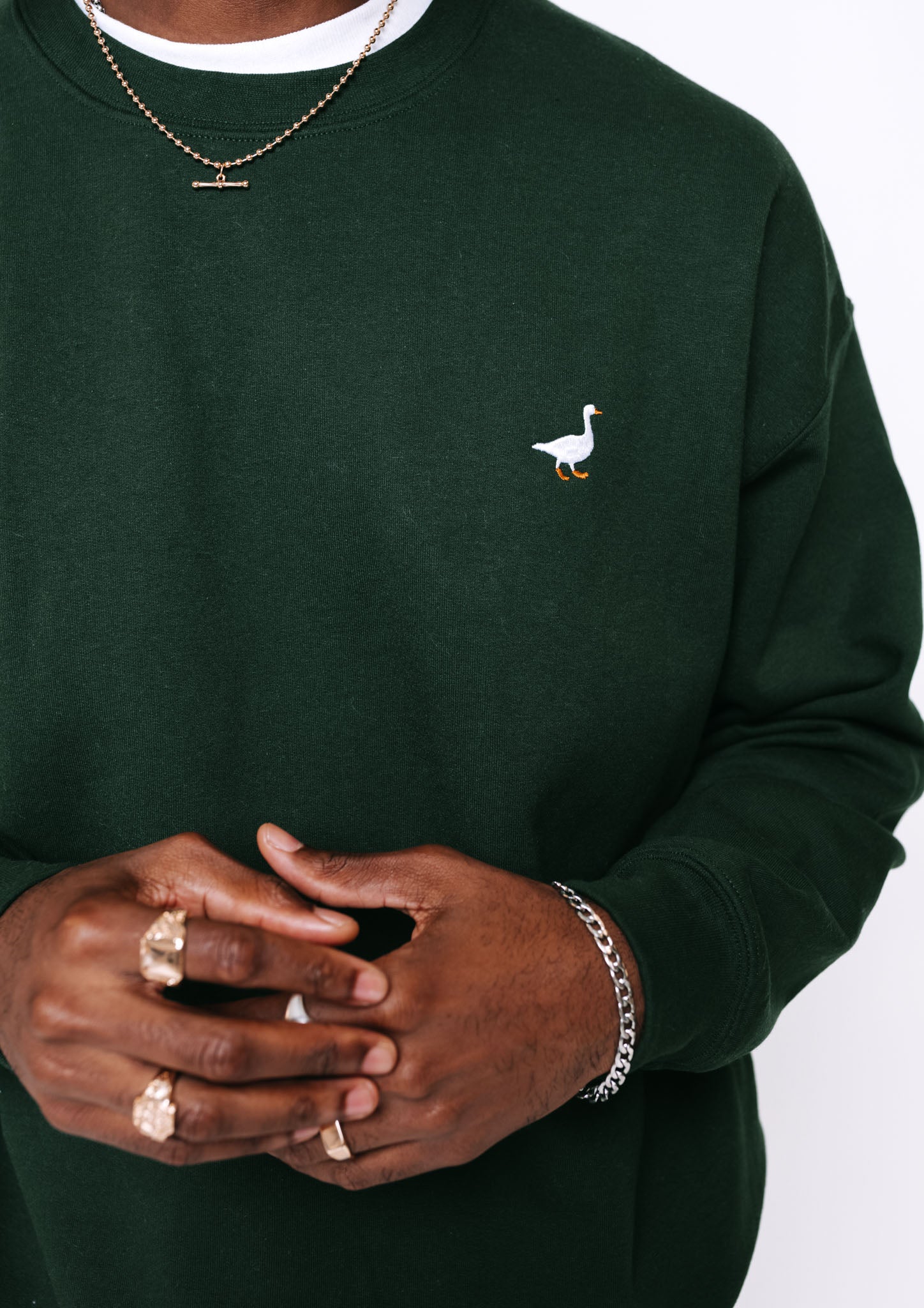 Unisex Forest Green Goose Sweatshirt – Goose & Gander