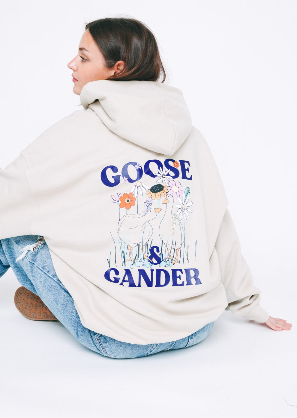 Unisex Wild Goose Printed Hoodie - Sand – Goose & Gander